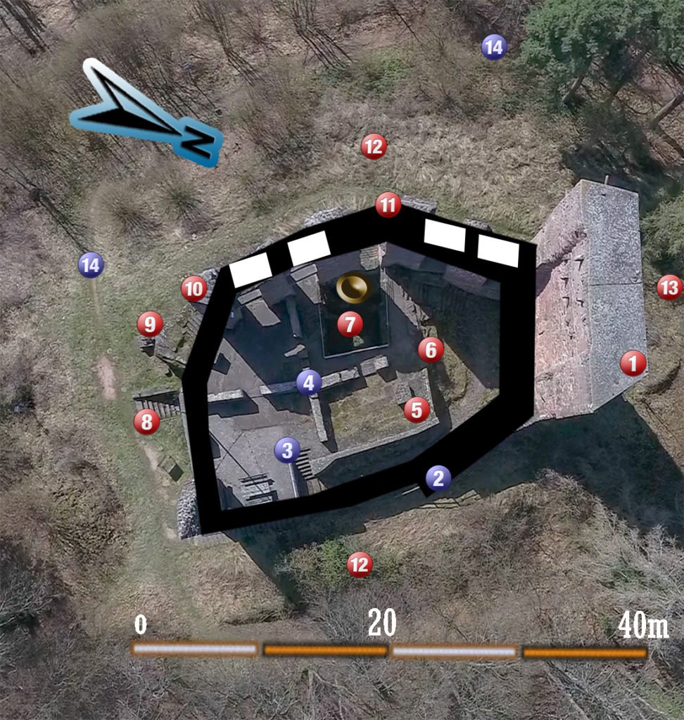 pfälzer-burgen.de » Grundriss der Ramburg